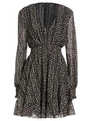 Maje Mini Dress Size Polyester, Elastane - Black