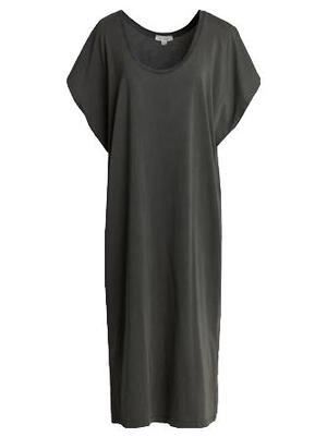 Crossley Midi Dress Charcoal Size Cotton - Grey