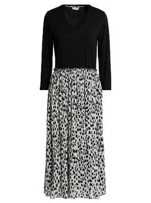 Liu Jo Midi Dress Size Polyester, Cotton, Elastane - Black