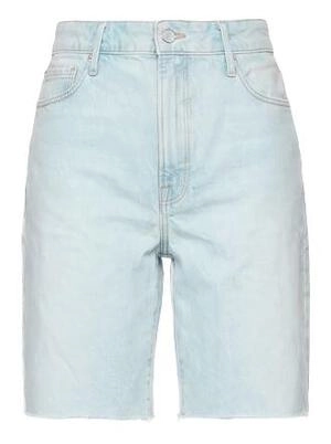 Good American Denim Shorts Size Cotton, Lyocell - Blue