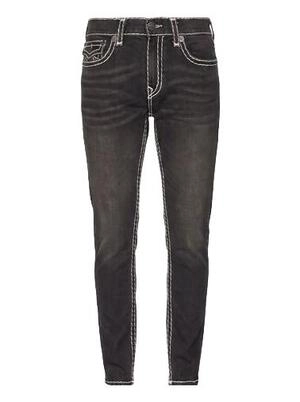 True Religion Jeans Size Cotton, Polyester, Viscose, Elastane - Black