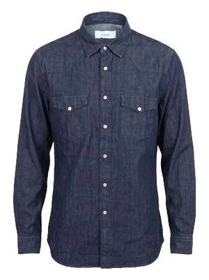 LARDINI Denim Shirt Size Cotton - Blue