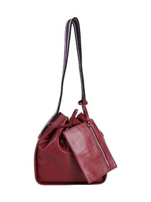 FORTE_FORTE Shoulder Bag Leather - Red