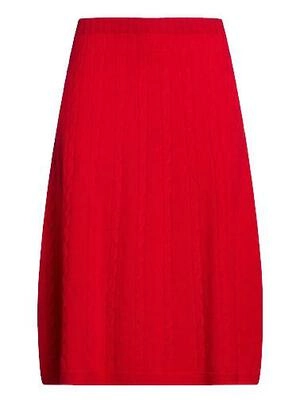DRUMOHR Midi Skirt Size Cashmere - Red