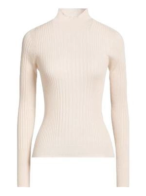 Peserico Turtleneck Cream Size Cashmere, Silk - White