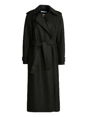 Harris Wharf London Coat Dark Size Virgin Wool - Green