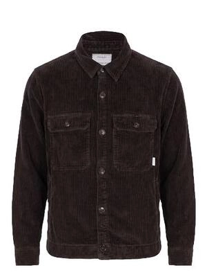 CROSSLEY Man Jacket Dark Brown Size L Cotton, Elastane
