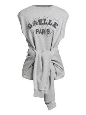 GAELLE PARIS Sweatshirt Size Cotton, Polyester, Elastane - Grey