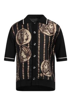 Dolce & Gabbana Shirt Size Silk, Cotton - Black