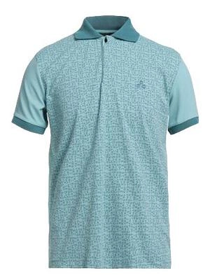 Peuterey Man Polo Shirt Marigold Size M Polyamide, Elastane Blue