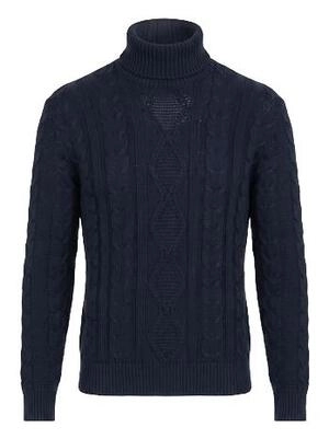 SELECTED Turtleneck Size Cotton - Blue