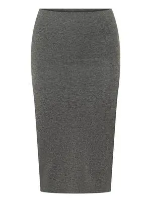 Stella McCartney Stella McCartney Wool Midi Skirt Grey