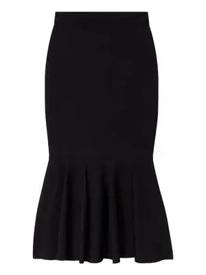 Stella McCartney Flared Midi Skirt - Black