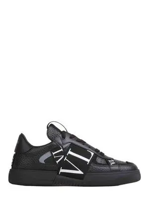 Valentino Garavani Vl7n Leather Sneakers - Black