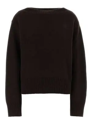 GUCCI Gucci Women Chocolate Wool Blend Oversize Sweater