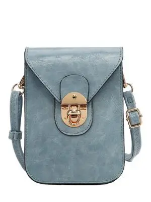 MKF COLLECTION BY MIA K. Havana Ii Phone Crossbody Bag Denim - Blue
