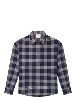 THE ELDER STATESMAN The Elder Statesman - Checked Cotton Shirt - Men - Blue - S Navy