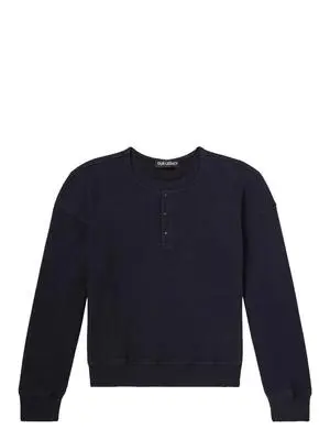 OUR LEGACY Our Legacy - Ballon Ribbed Stretch-Cotton Henley T-shirt - Men - Black 