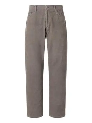 SSSTEIN Straight-leg Cotton-corduroy Trousers - Neutrals