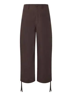 CASEY CASEY Abel Wide-leg Cotton Trousers - Brown