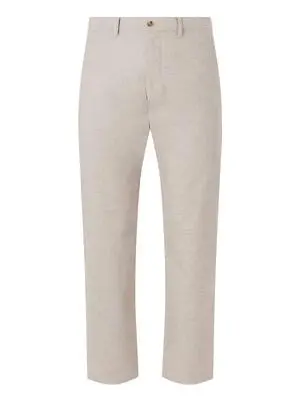 Nn07 Aden 1067 Straight-leg Recycled Grain De Poudre Trousers - Neutrals