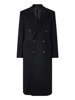 Gabriela Hearst Brannick Double-breasted Cashmere Overcoat - Black