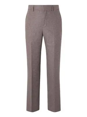 Gabriela Hearst Harold Straight-leg Wool And Cashmere-blend Trousers - Brown