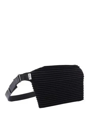 Issey Miyake Slim Pleated Belt Bag - Black