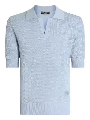 DOLCE & GABBANA Textured Short-sleeve Top