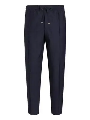 Dolce & Gabbana Virgin-wool Jogging Trousers - Black