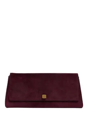 Khaite Audrey Foldover Clutch Bag - Red