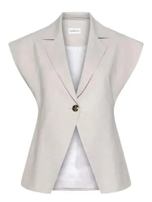 Marella Single-button V-neck Vest - No