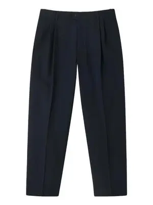 American Vintage Casual Trousers With Belt Loops - Navy