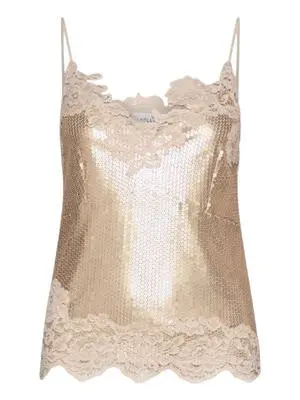 Marella Lace-trimmed Camisole - Light Brown