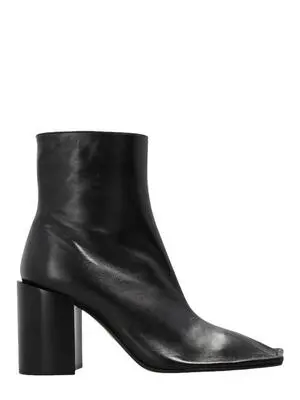 MAISON MARGIELA Leather Heeled Ankle Boots - Black