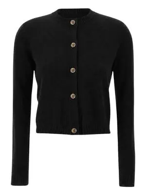 Marella Ribbed-knit Crew-neck Top - Black