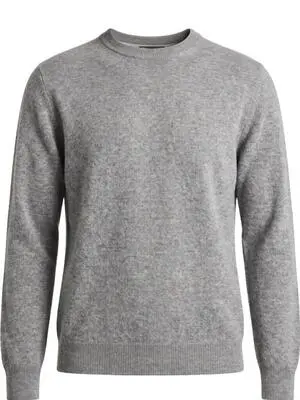 Peserico Crew-neck Long-sleeve Knit Top - Grey
