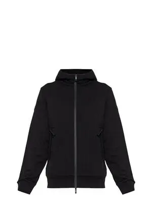 Moncler Hooded Zip-up Hoodie - Black