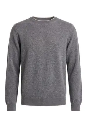Peserico Ribbed-knit Crew-neck Top - Grey
