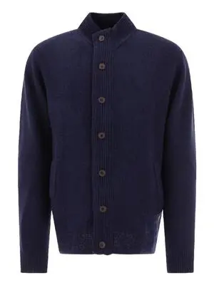 Barbour Button-up Knit Sweater - Black