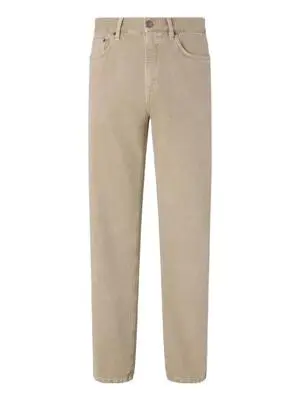 Zegna Light Taupe Cotton Roccia Pants - Beige