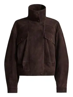 NOUR HAMMOUR Long-sleeve Leather Jacket