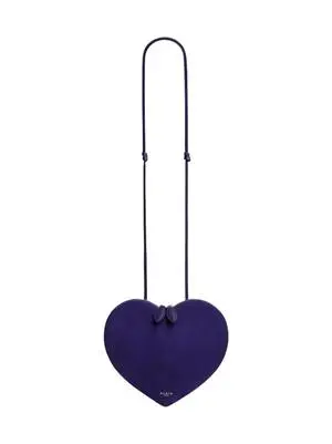 Alaïa LE CŒUR BI-MATERIAL BAG IN LEATHER Iris