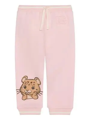 Dolce & Gabbana Leopard-print Track Pants - Pink