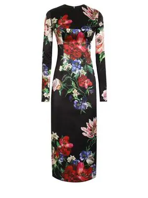Dolce & Gabbana Floral-print Midi Dress - Multi-color
