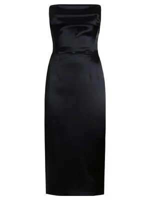 DOLCE & GABBANA Satin-finish Midi Dress