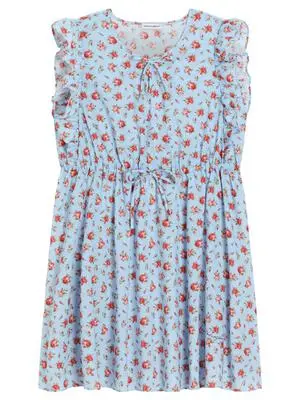 Dolce & Gabbana Ruffled Floral-print Dress - Multi-color