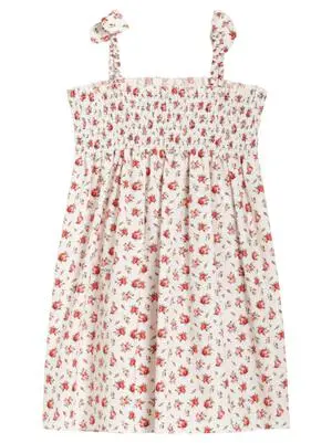 Dolce & Gabbana Floral-print Shirred Dress - Multi-color