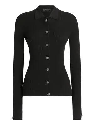Dolce & Gabbana Long-sleeved Cardigan - Black