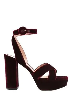 GIANVITO ROSSI Criss-cross-strap Heeled Sandals - Black